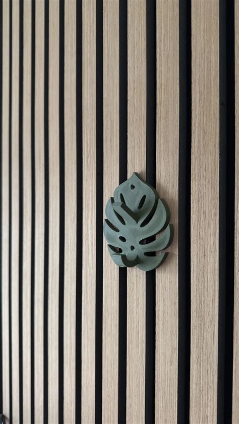 Wall Hook Leaf Design Monstera Leaf Hook By Dastoole Makerworld Download Free 3d Models
