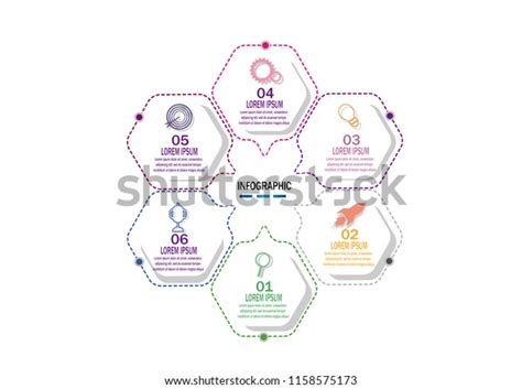 Modern Timeline Infographic Template Element Workflowprocesspresentation Stock Vector Royalty