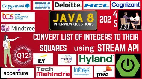 Java 8 Stream Api Interview Questions How To Convert List Of Integers