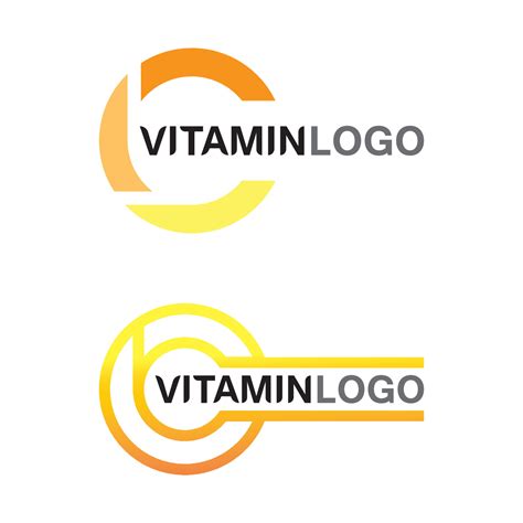 Vitamin C Logo Vector Design Vector Icon Health Nutrition 17004825 Vector Art At Vecteezy