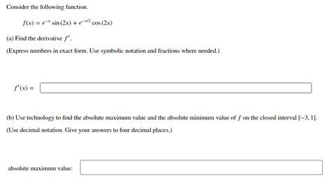 Solved Consider The Following Function Chegg