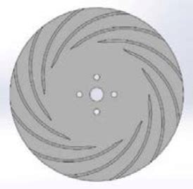 A Cross Section Of Impeller Used In Experiment Download Scientific Diagram