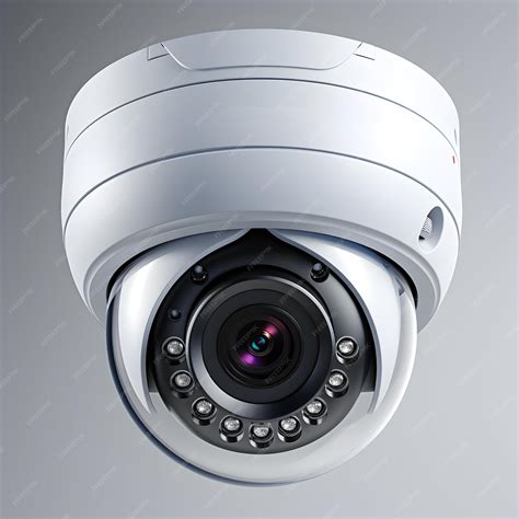 Premium Ai Image Cctv Surveillance Security Camera On A White Background
