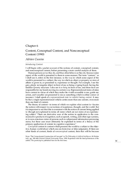 Pdf Content Conceptual Content And Nonconceptual Content