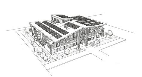 Rectangular Building Window With Blue Glass Reflection Stock Vector