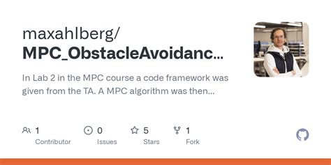 Github Maxahlbergmpcobstacleavoidancematlab In Lab 2 In The Mpc