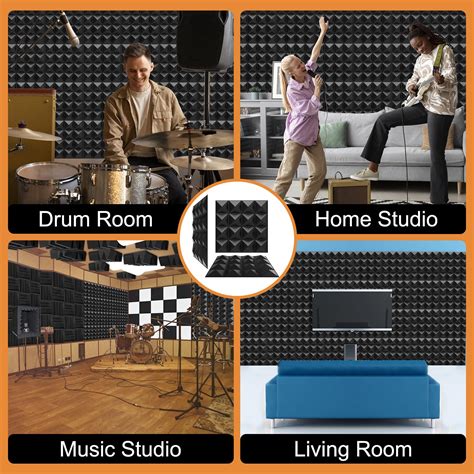 Troystudio Acoustic Sound Diffuser Panels 12 X 12 X 1