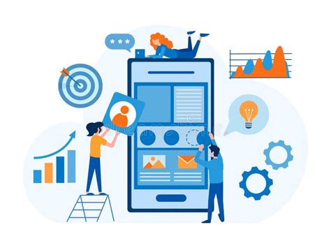 Mobile App Development Ui Ux Design App Builder Teamwork Stock