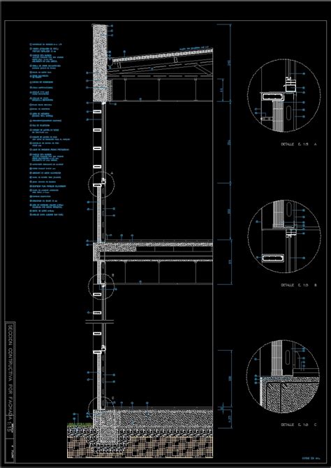 Constructive Section Facade Dwg Section For Autocad • Designs Cad