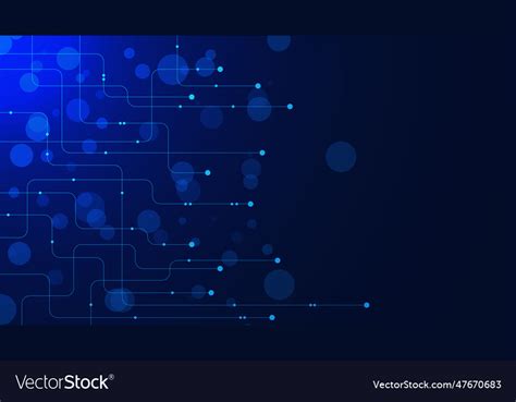 Abstract Geometric With Connecting Dots And Lines Vector Image