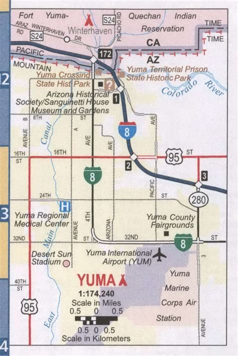 Yuma Neighborhood Map
