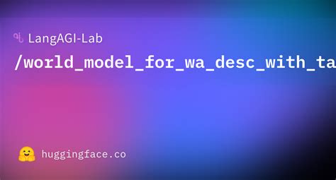 Langagi Labworldmodelforwadescwithtaodataset · Datasets At