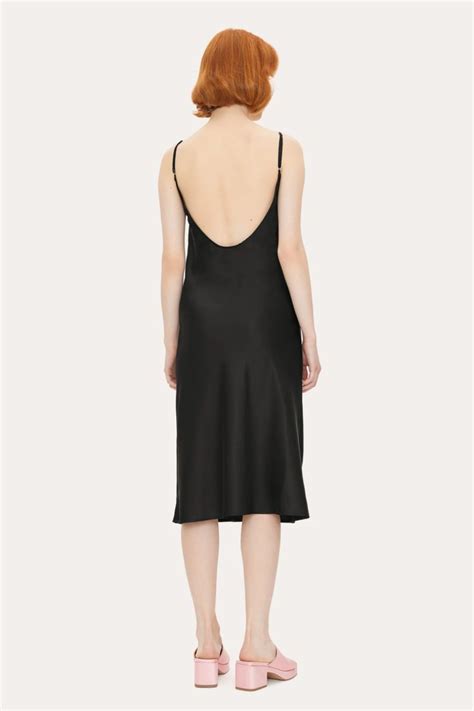 Holly Dress Black Stine Goya Dress Black Dress Slip Dress