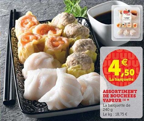 Promo Assortiment De Bouchées Vapeur Chez Super U Icataloguefr