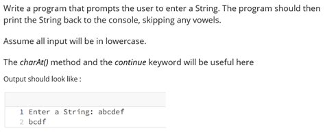 Solved Write A Program That Prompts The User To Enter A