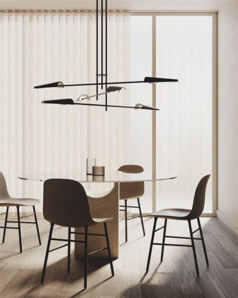 Aromas Lampa Wisząca Bion 6 Szer 89 Cm Czarna