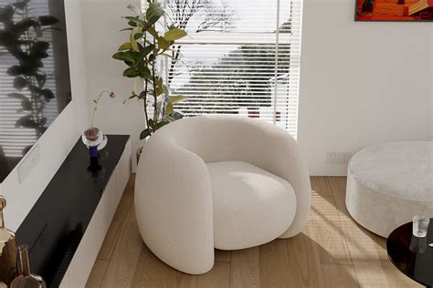 Dori Fleece Chair With Minimalist Design Acanva Acanva Home