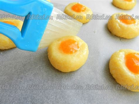 Печенье с джемом сверху 7 фото в рецепте