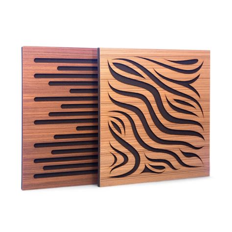 Wave Wood Acoustic Diffuser Artistic Composite Acoustic Panel China
