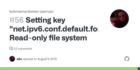setting key nf default forwarding read only file system