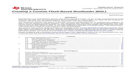 download pdf creating a custom flash based bootloader bsl rev e