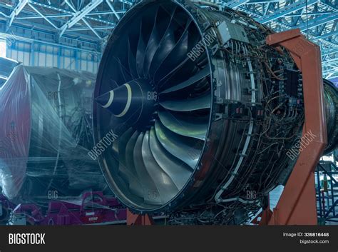 Gas Turbine Engine Image Photo Free Trial Bigstock