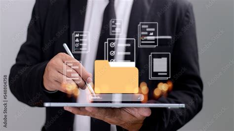 Uploading Documents From Folder Open File Folder With Flying Blank