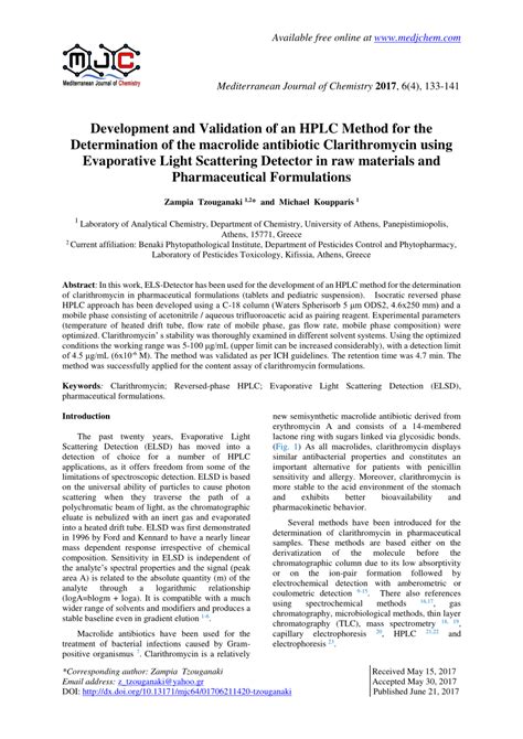pdf development and validation of an hplc method for the