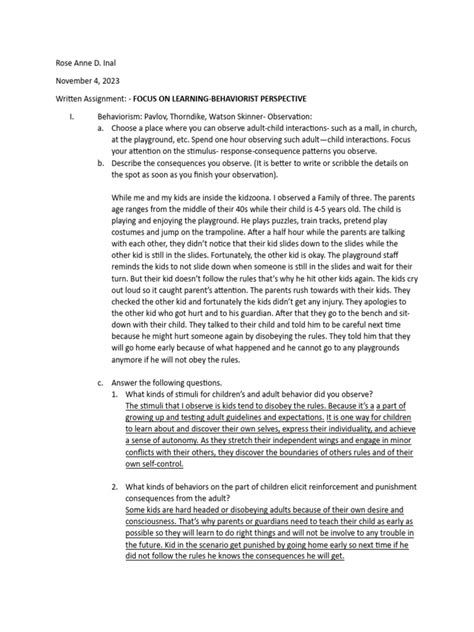 v2 sat facilitating learning class focus on learning written assignment