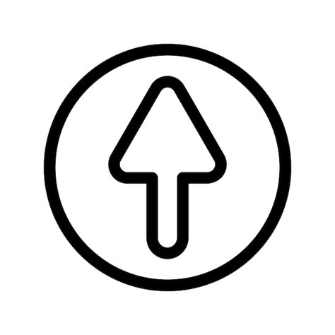 Ícone de seta para cima Vetor Premium