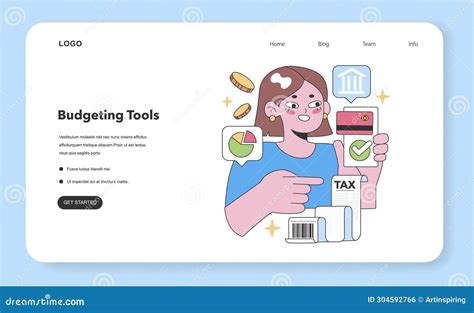 Fiscal Management Line Icons Collection Budgeting Forecasting