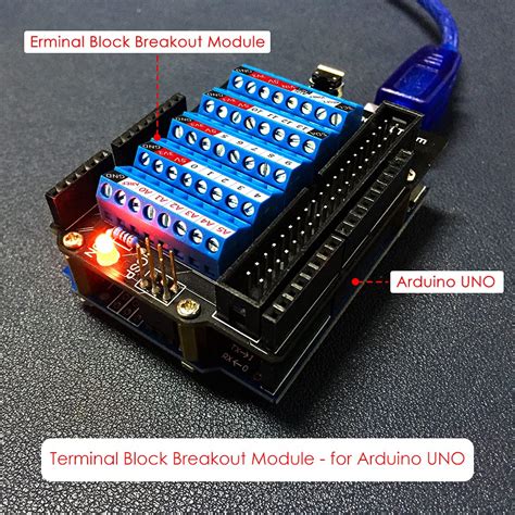 geeekpi arduino screw terminal hat for arduino uno gpio screw terminal block breakout module