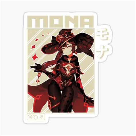 Mona Genshin Impact Sticker For Sale By B Love Redbubble