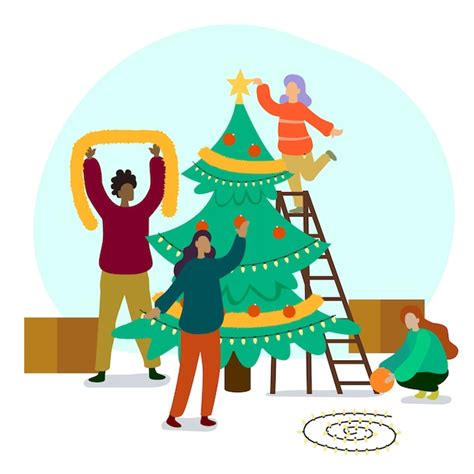 Assembling A Christmas Tree Images Free Download On Freepik