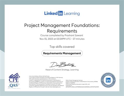 Prashant Sawant On Linkedin Certificate Of Completion