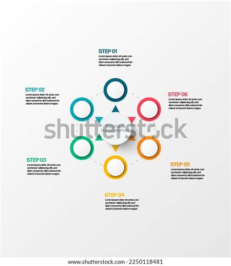 Vector Circle Infographic Cycle Diagram Graph Stock Vector Royalty Free Shutterstock