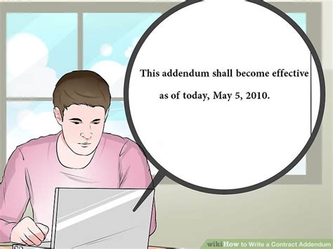 How To Write A Contract Addendum 12 Steps With Pictures