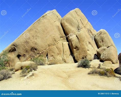 Rock Formations At Joshua Tree National Park Stock Image Image Of
