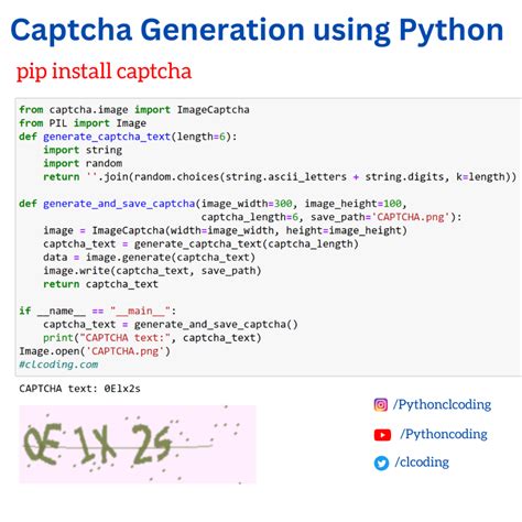Captcha Generation using Python