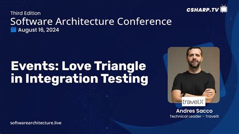 Events Love Triangle In Integration Testing Software Architecture Conference Youtube