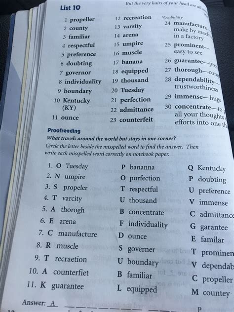 Abeka 4th Grade Spelling