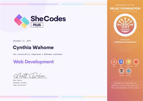 Cynthia Wahome Shecodes Profile Shecodes