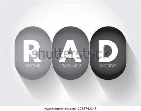 Rad Reactive Attachment Disorder Condition Where Stock Vector Royalty Free