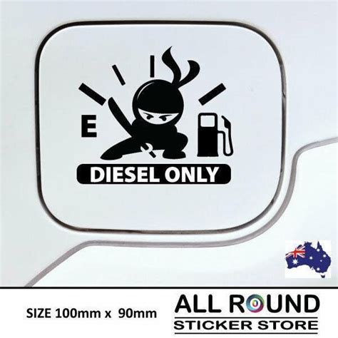 Empty Fuel Sticker Diesel Sticker Ninja Etsy Canada Car Stickers
