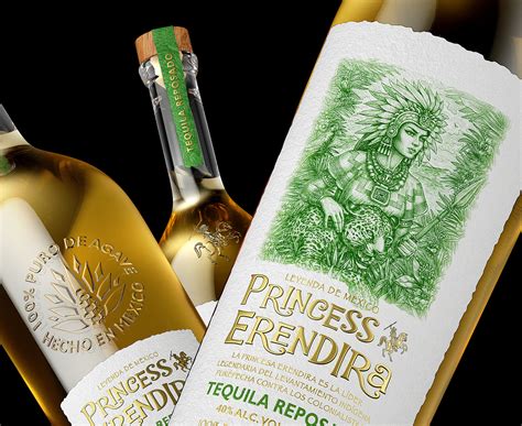 Tequila Princess Eréndira Label And Bottle Design Behance
