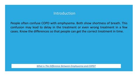 Ppt What Is The Difference Between Emphysema And Copd Powerpoint Presentation Id 11465321