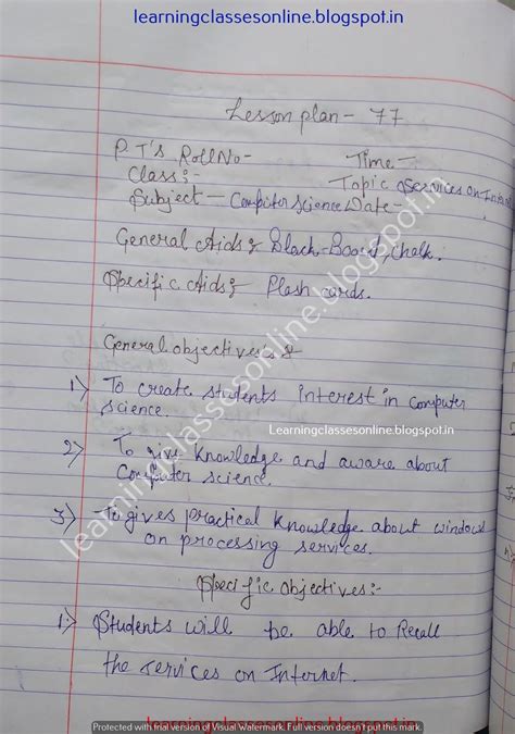 Lesson Plan For Computer Science On Computer Networking Artofit