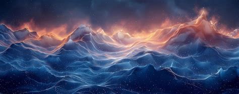 Premium Photo A Digital Ocean Interconnected Wallpaper