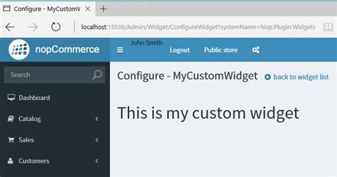 Nopcommerce Widgets And How To Create One