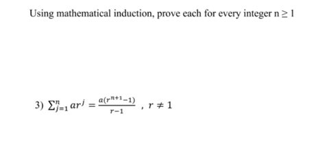 solved using mathematical induction prove each for every